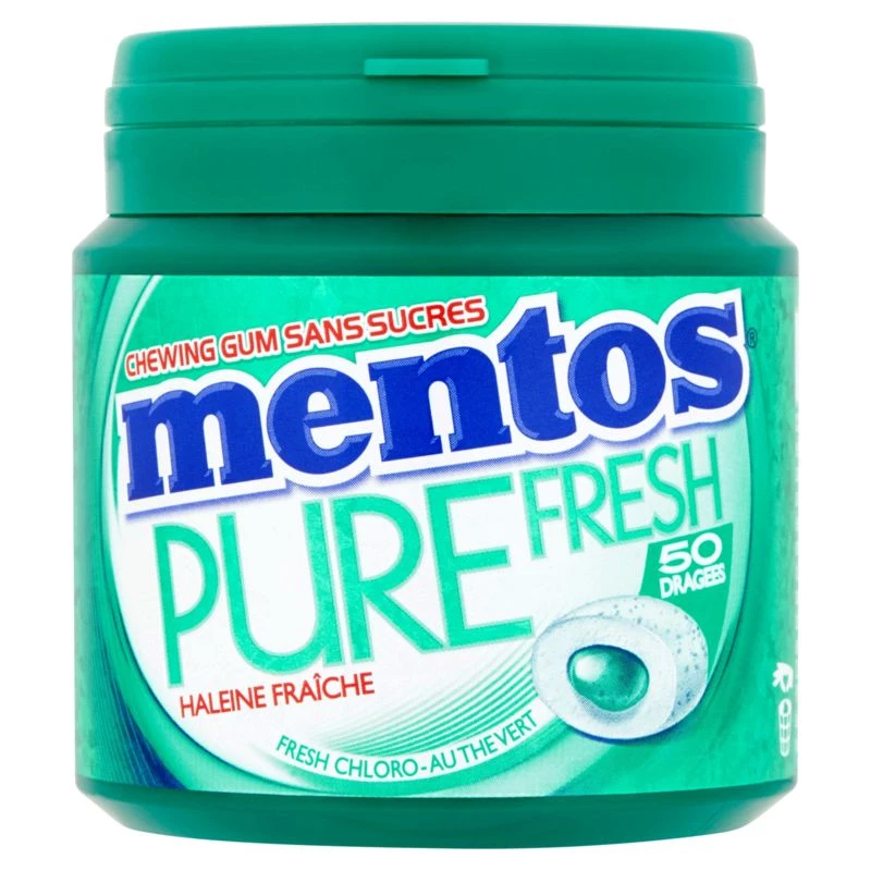 Chewing Gum Mentos Mentos Pure Fresh Sugar Free Chewing Gum Watermelon