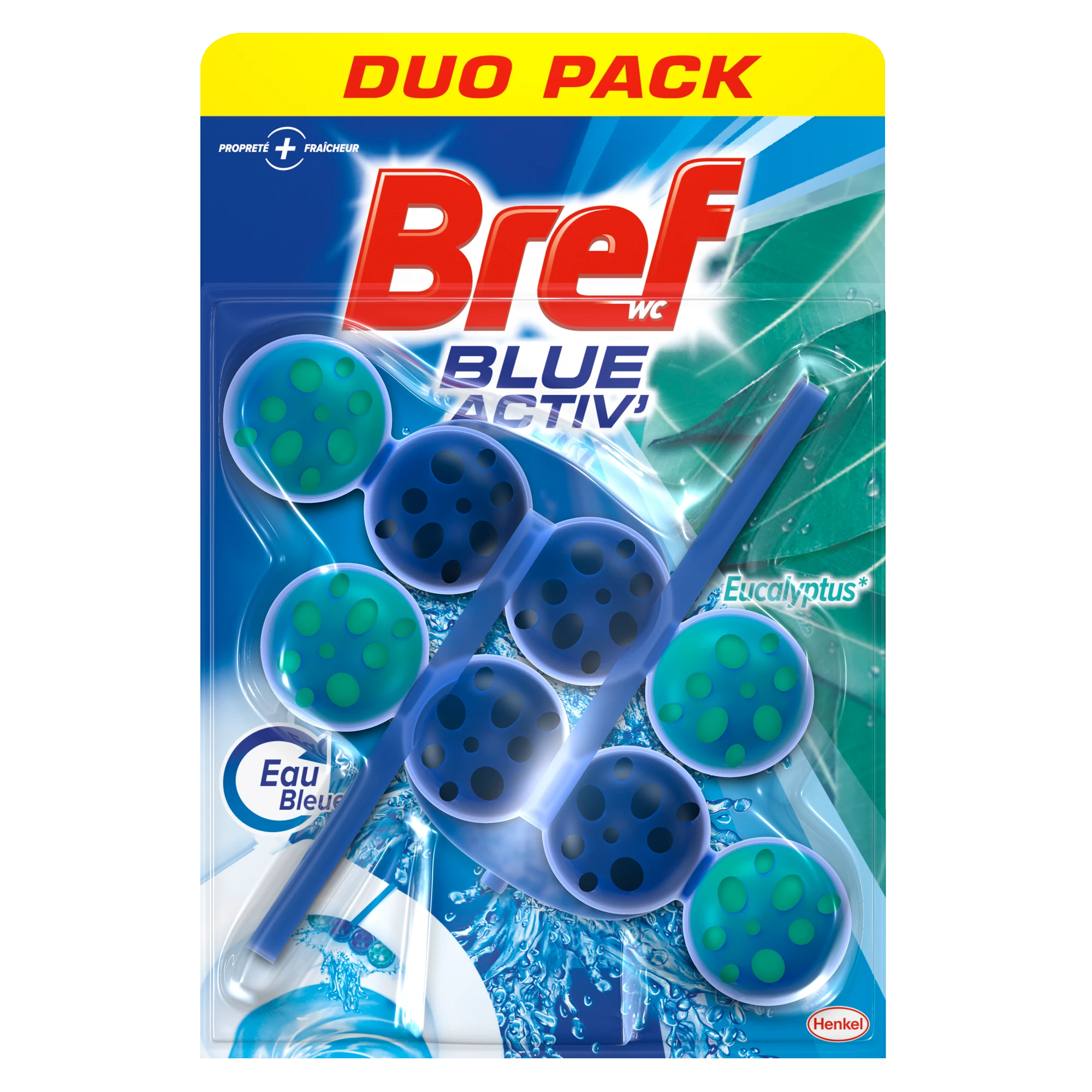 Nhà phân phối Tóm tắt Wc Blue Active Euca 2x50g