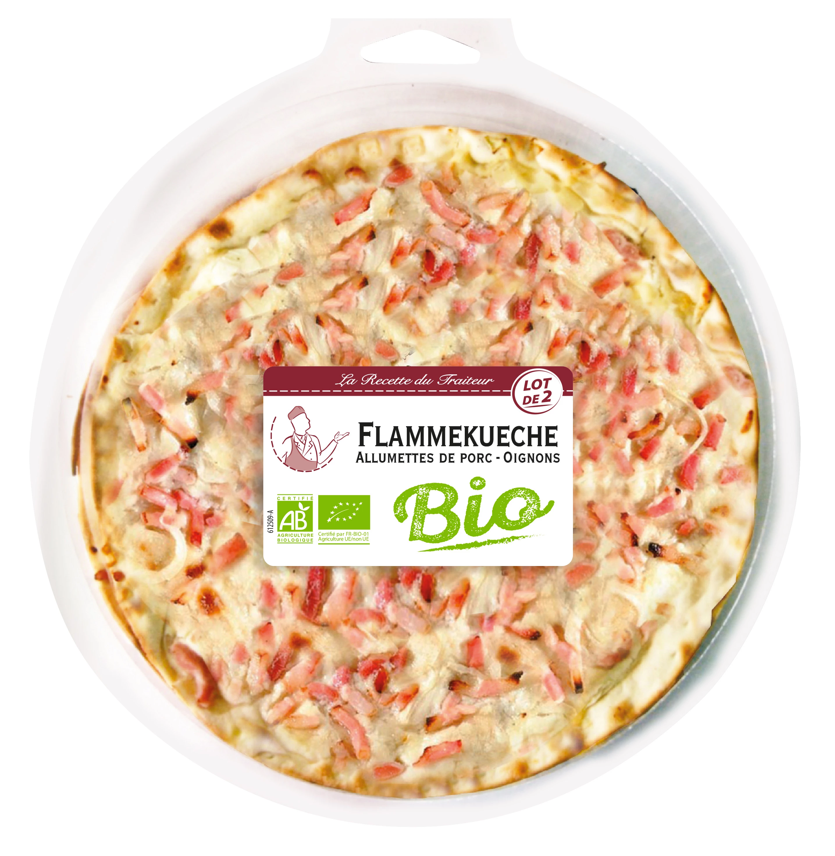 Nhà phân phối Flammen Lard Oignons Bio 2x120