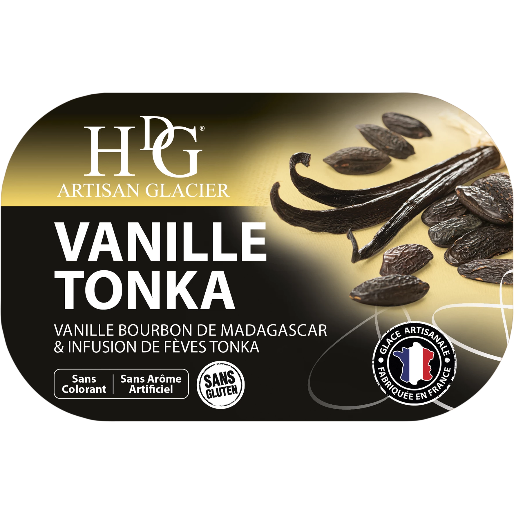 Tonka Vanilla Ice Cream 487.5g - Histoires De Glaces wholesaler