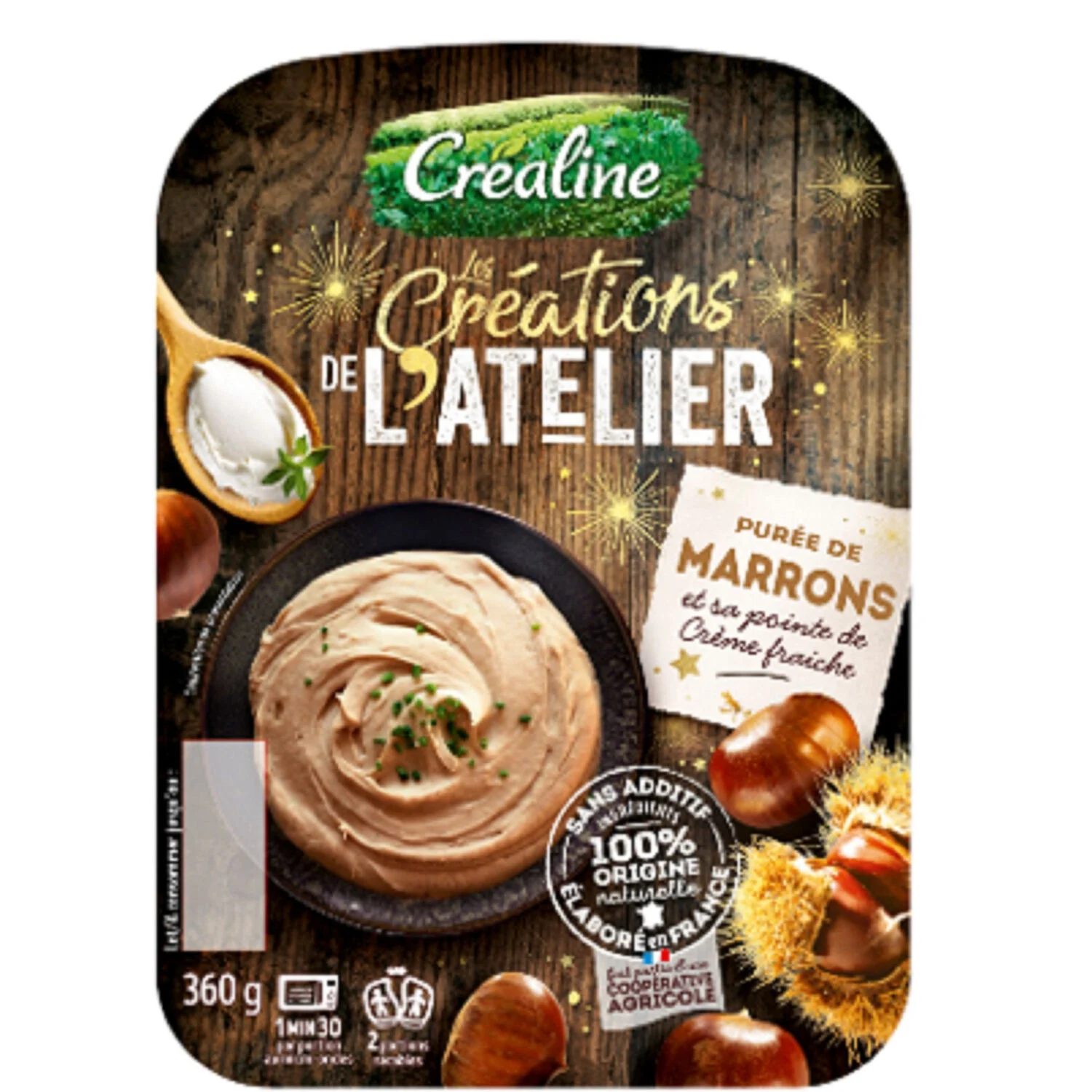Grossiste 2x180g Puree Marron Et Creme
