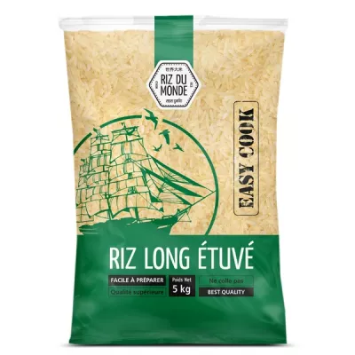 Grossiste Riz étuvé Indica 5kg - RIZ DU MONDE
