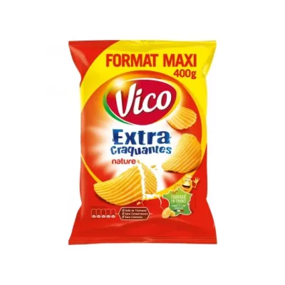 Extra Crunchy Crisps Plain, 400g - VICO wholesaler