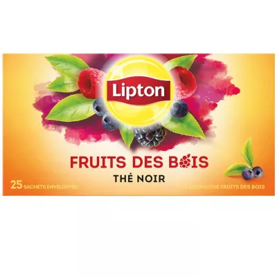 Forest fruit black tea x25 40g - LIPTON wholesaler