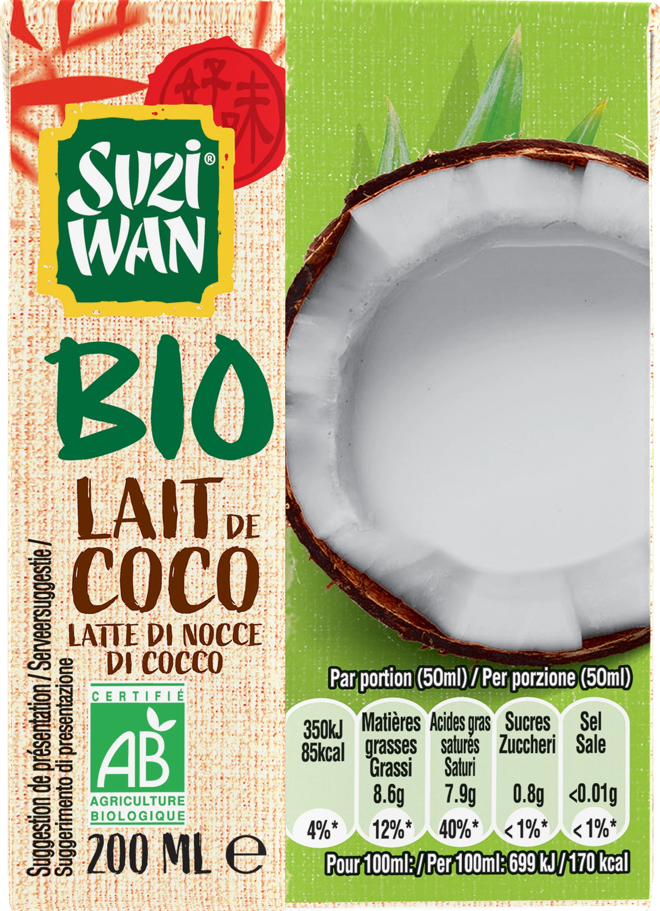Suzi Wan Bio Lt Coco 200 Ml wholesaler