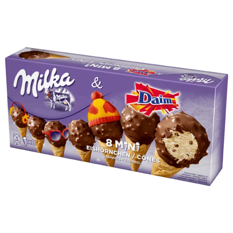 Nhà phân phối Mini glace au daim x8 136g - MILKA