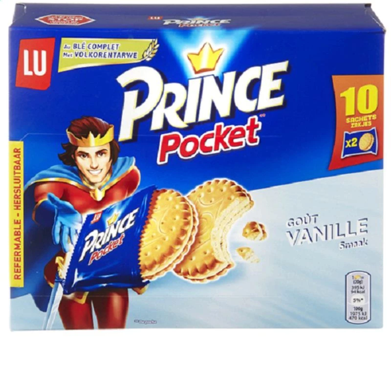 Grossiste Prince Pocket Vanilla 400 G - Prince