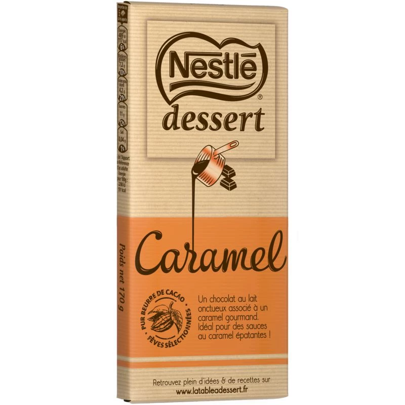 Caramel milk chocolate bar 170g - NESTLE wholesaler