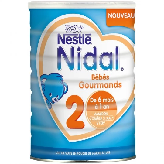 Lait en poudre bébés gourmands 2ème âge 800g - NESTLE NIDAL wholesaler