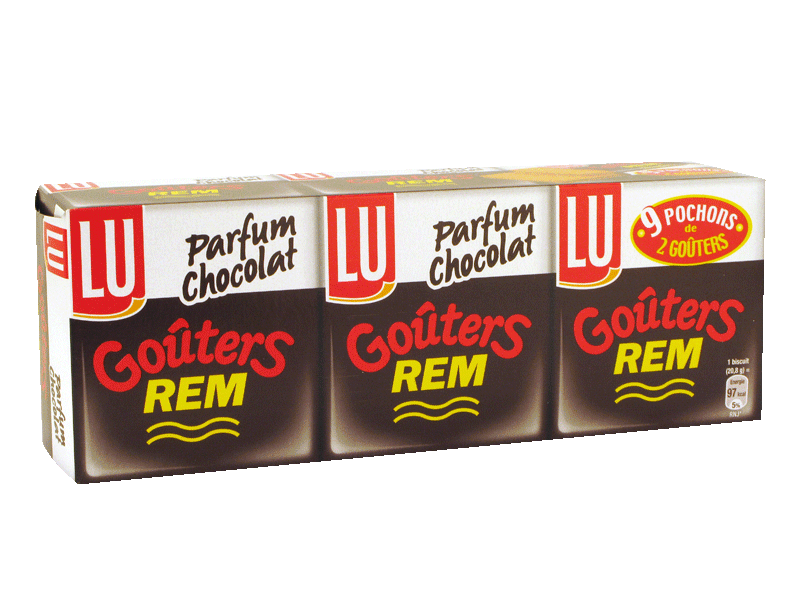 Grossiste Biscuits gouter REM parfum chocolat x9 375g - LU
