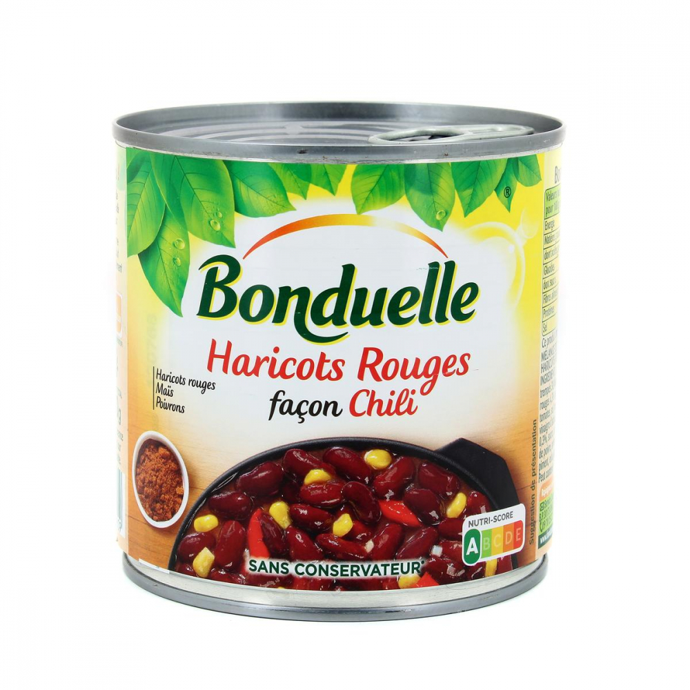 Grossiste Haricots Rouges Façon Chili; 400g - BONDUELLE