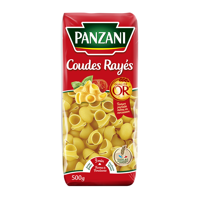Grossiste Pâtes Coudes Rayés 500g - PANZANI
