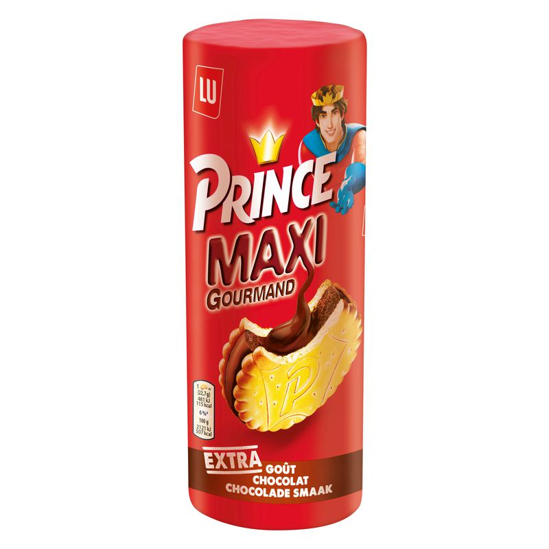Grossiste Biscuits Prince maxi gourmand extra chocolat 250g - PRINCE