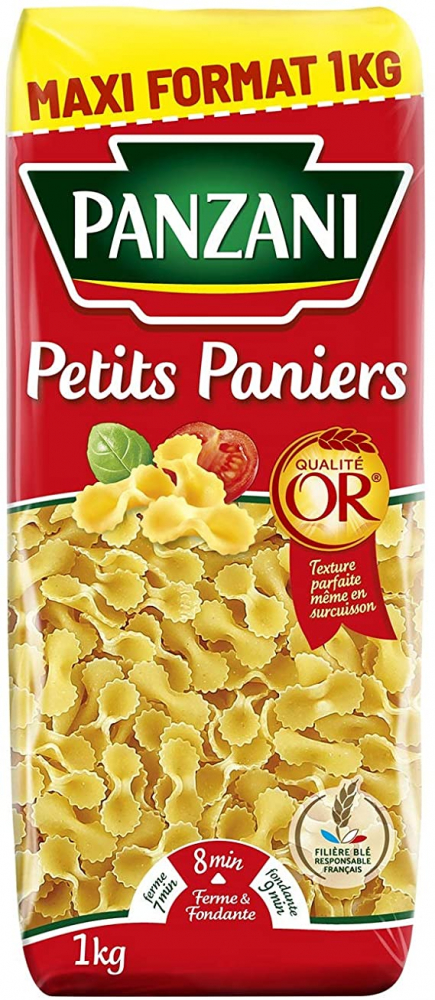 Grossiste Pâtes petits paniers 1kg - PANZANI