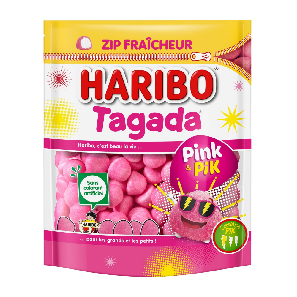 Grossiste Bonbons Tagada Pink & Pik; 210g - HARIBO